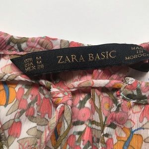 Zara | Tops | Zara Woman Pink With Mini Butterflies Print | Poshmark